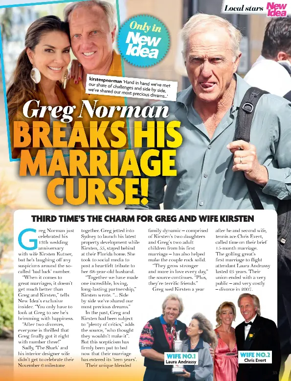Greg Norman BREAKS HIS MARRIAGE CURSE! - PressReader