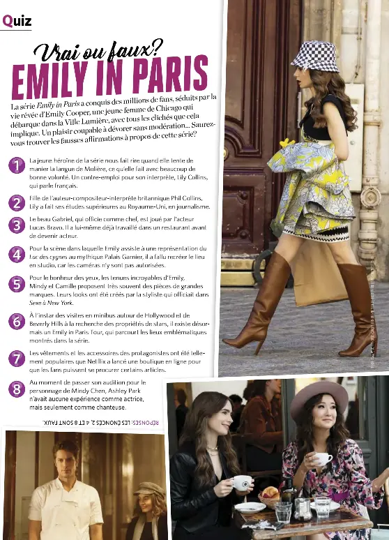 Vrai ou faux? EMILY IN PARIS - PressReader