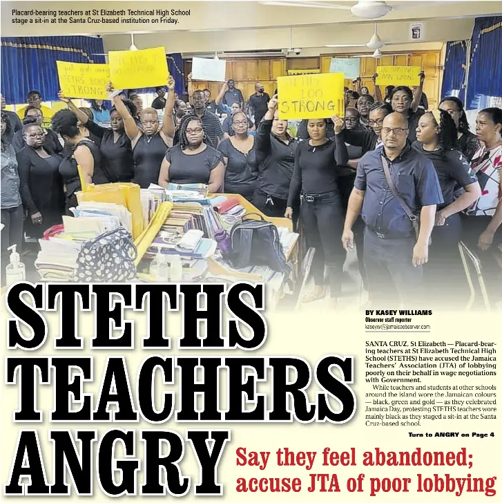 STETHS TEACHERS ANGRY - PressReader