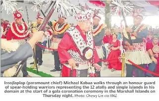 Marshall Islands celebrate first coronation of chief in 50 years ...