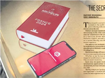 RET AGENTS OF THE MICHELIN GUIDE - PressReader