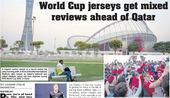 World Cup jerseys get mixed reviews ahead of Qatar - PressReader