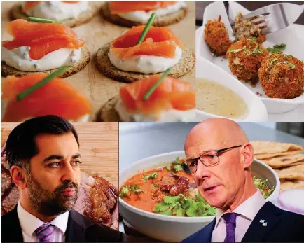 ‘Bhajis made from Irn-bru’ So what was on the menu for guests at Bute House soirees? - PressReader