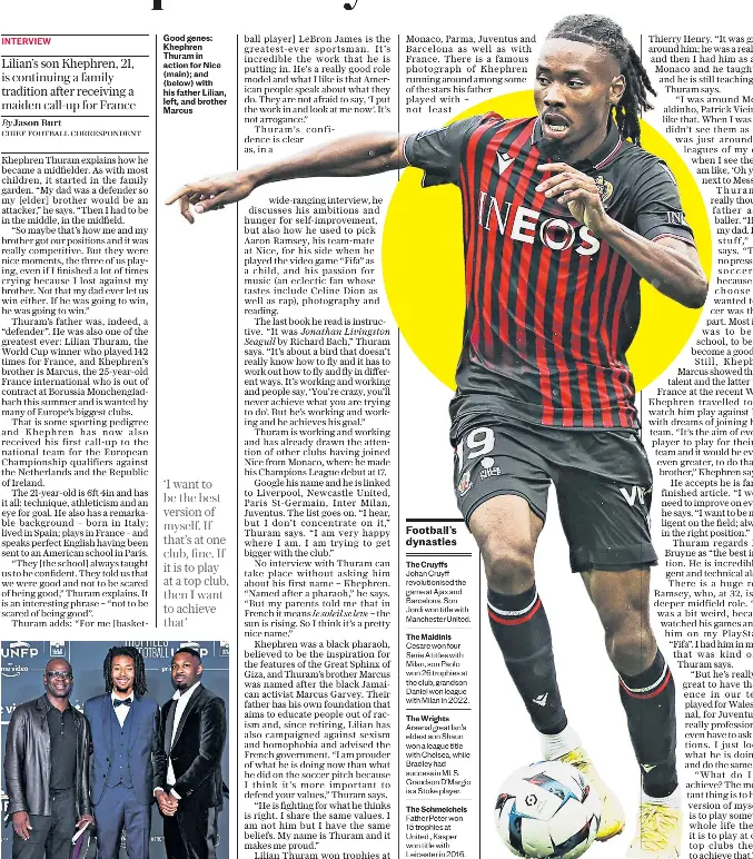 ‘I grew up around Messi and Henry – I am proud my name is Thuram’ - PressReader