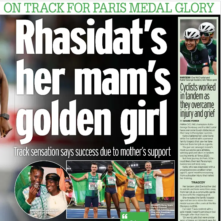 Rhasidat’s her mam’s golden girl - PressReader