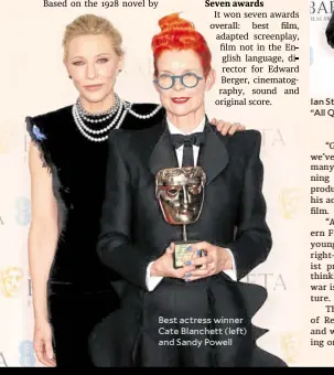 ‘All Quiet on the Western Front’ triumphs at BAFTA Awards - PressReader