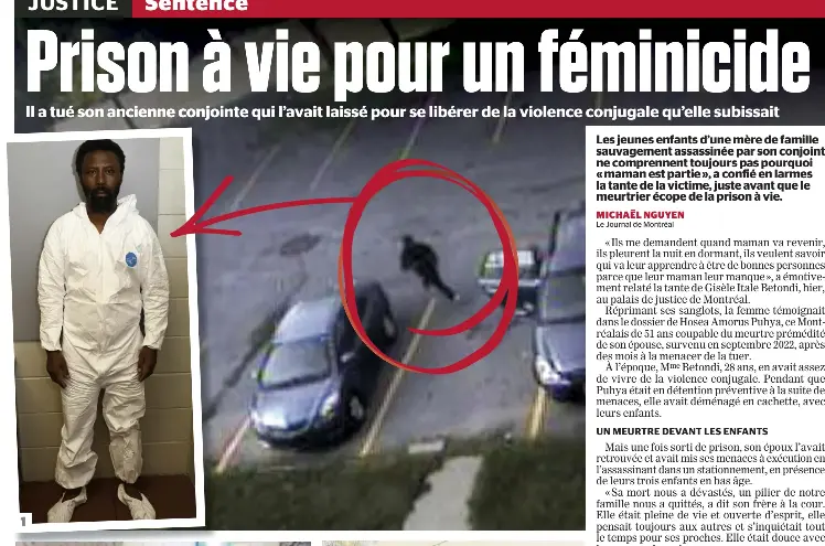 Prison à vie pour un féminicide - PressReader