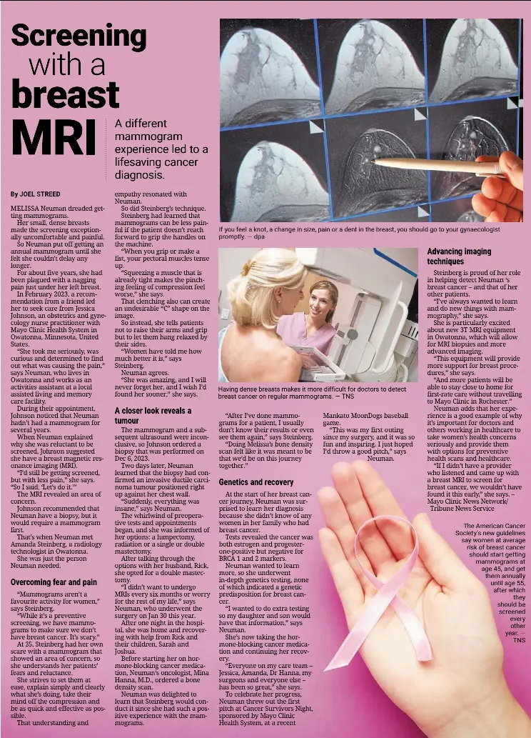 Screening with a breast MRI - PressReader
