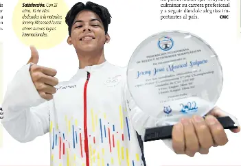 Jeremy Menoscal, un oro mundial que lo pone a soñar con más - PressReader