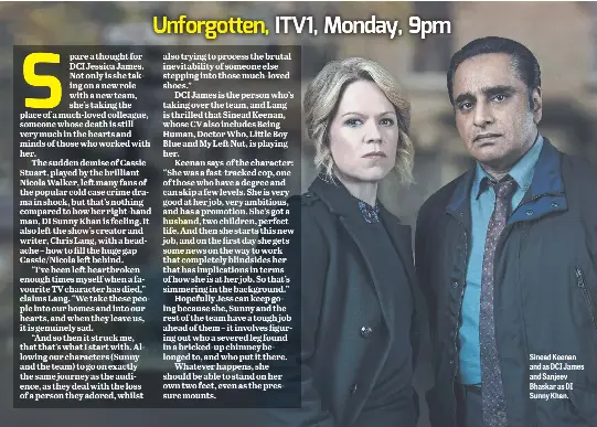 Highlight of the week Unforgotte­n, ITV1, Monday, 9pm - PressReader