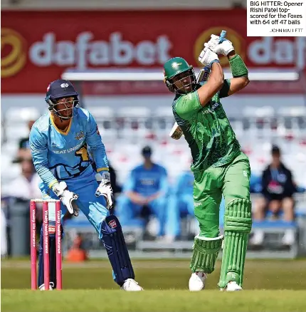 Yorkshire’s star power dimmed by the Foxes’ fightback - PressReader