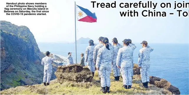 Tread carefully on joint exploratio­n with China – Tolentino - PressReader