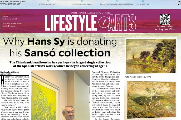 Why Hans Sy is donating his Sansó collection - PressReader
