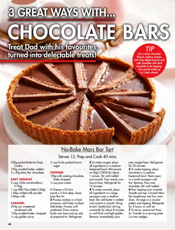 No-bake Mars Bar Tart - PressReader