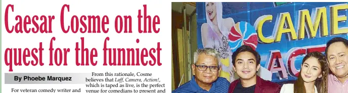 Caesar Cosme on the quest for the funniest - PressReader