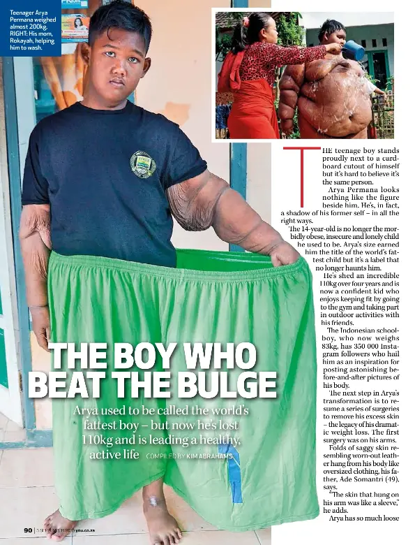 Huge weight loss for ‘world’s fattest boy’ - PressReader