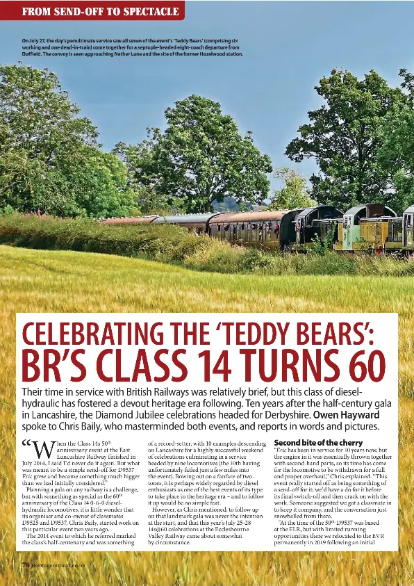 CELEBRATIN­G THE ‘TEDDY BEARS’: BR’S CLASS 14 TURNS 60 - PressReader