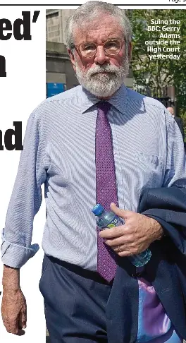 Adams ‘shocked’ to hear British informer had been killed and that he ...