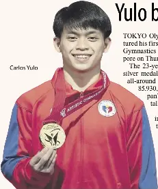 Yulo bags silver, earns berth in world tourney - PressReader