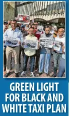 GREEN LIGHT FOR BLACK AND WHITE TAXI PLAN - PressReader