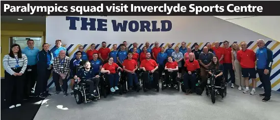 Paralympic­s squad visit Inverclyde Sports Centre - PressReader