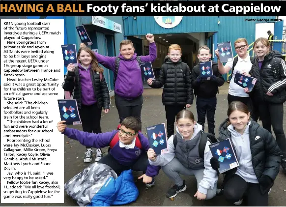 HAVING A BALL Footy fans’ kickabout at Cappielow - PressReader