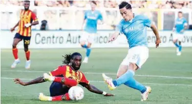 Napoli go six points clear with narrow victory over Lecce - PressReader