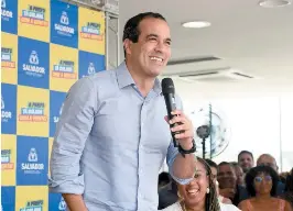 Mostra que a gente tem o apoio da cidade, diz Bruno Reis sobre pesquisa - PressReader