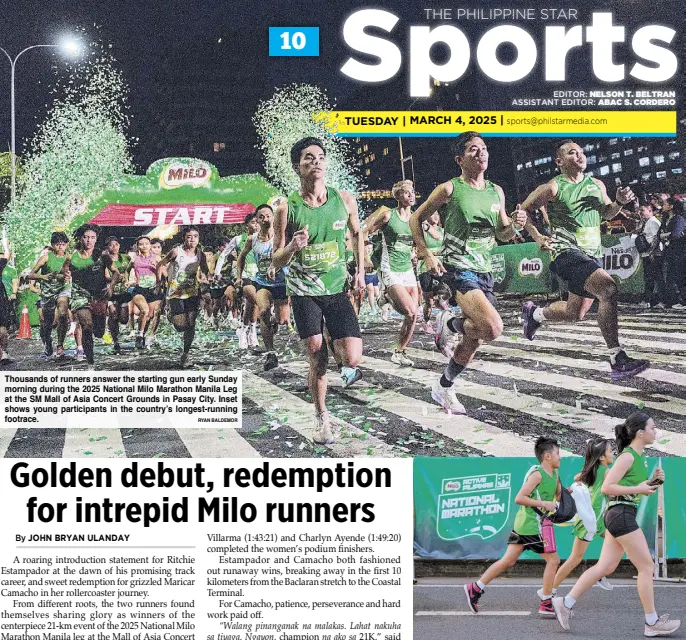 Golden debut, redemption for intrepid Milo runners - PressReader