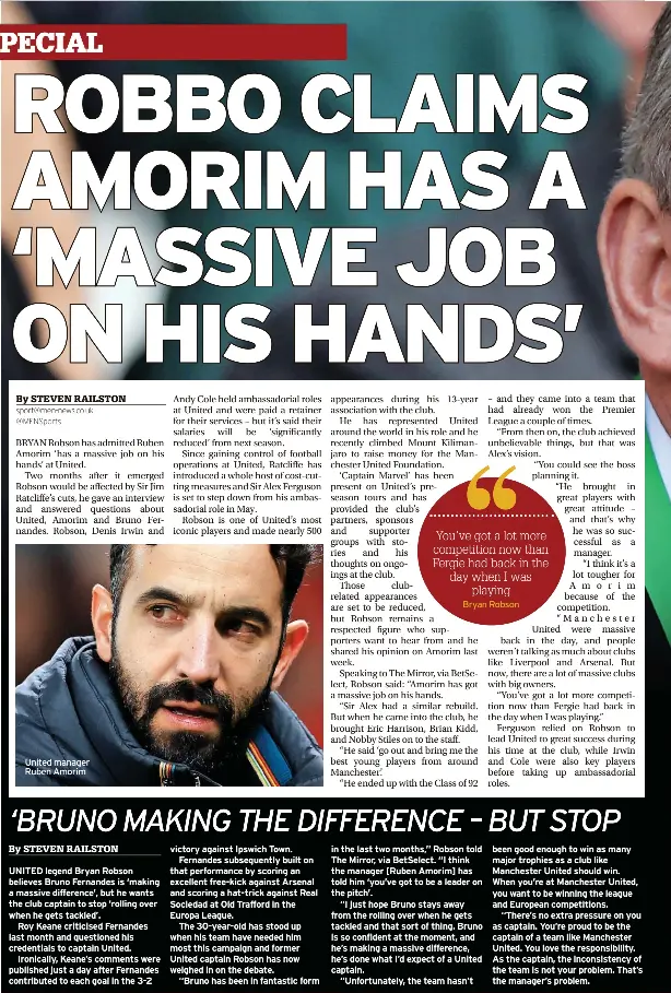 ROBBO CLAIMS AMORIM HAS A ‘MASSIVE JOB ON HIS HANDS’ - PressReader