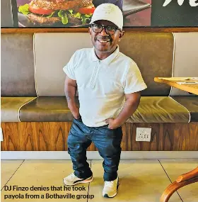 Money was for a gig, not a bribe, says DJ Finzo - PressReader