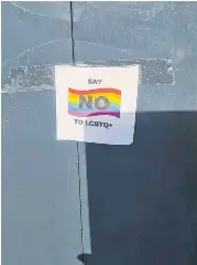 Ein Sticker gegen Toleranz - PressReader