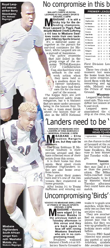 ’Landers need to be ‘Bull-y’ at Rangers - PressReader