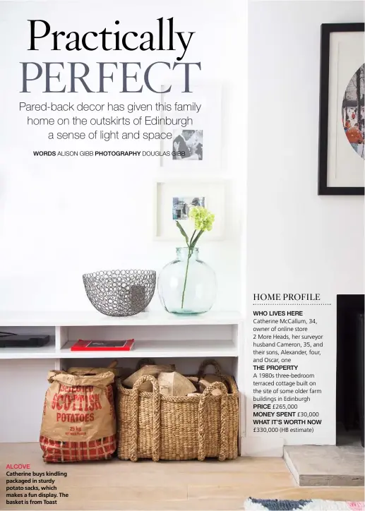 Practicall­y perfect Pared-back decor in a terraced cottage - PressReader