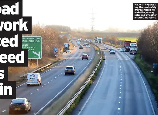 A180 road safety work completed - but speed cameras to remain for now ...