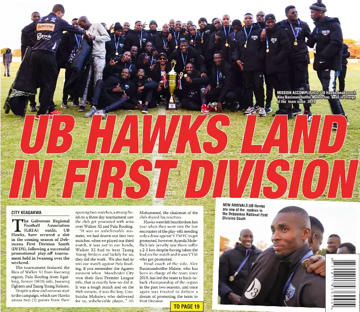 UB HAWKS LAND IN FIRST DIVISION - PressReader