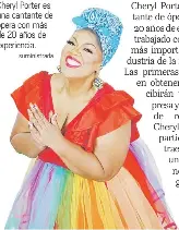 Cheryl Porter vendrá a Puerto Rico a dar clases de canto - PressReader