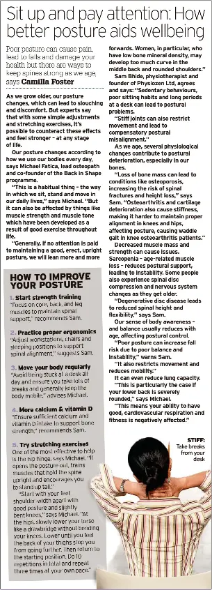 Sit up and pay attention: How better posture aids wellbeing - PressReader