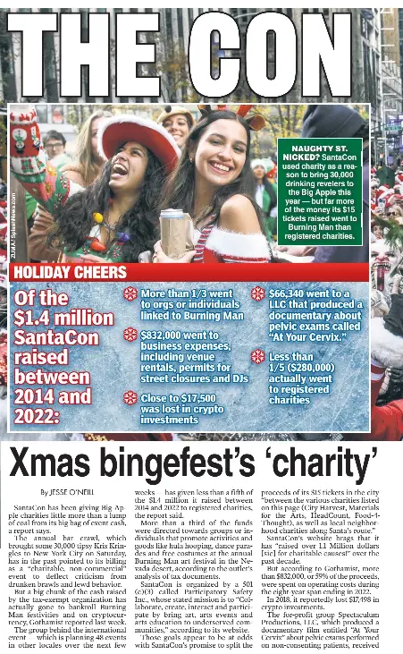 Xmas bingefest’s ‘charity’ funds going to crypto and Burning Man - PressReader