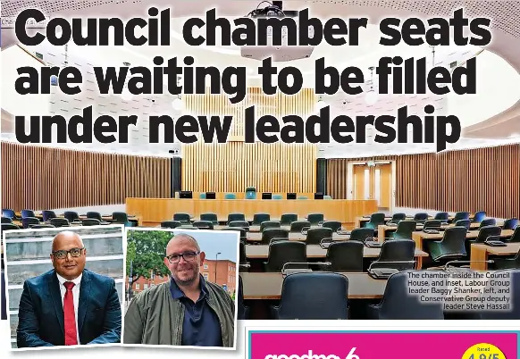 Council chamber seats are waiting to be filled under new leadership - PressReader