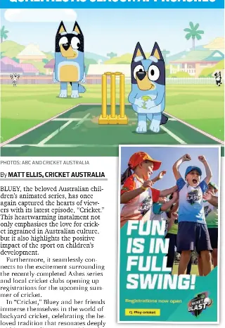 Bluey features cricket’s unique qualities as season approaches ...