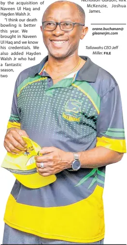 CEO Miller: Tallawahs can retain CPL title - PressReader