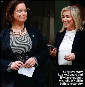 MARY LOU WARNS OF GOVERNMENT’S ‘INTENTION’ TO GET RID OF TRIPLE LOCK - PressReader