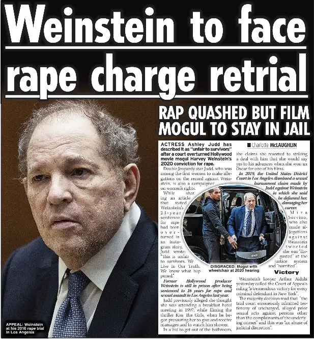 Weinstein to face rape charge retrial - PressReader