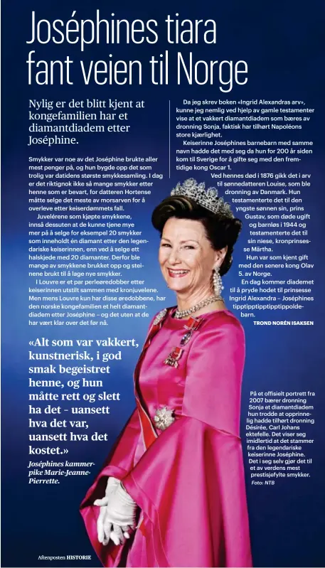 Joséphines tiara fant veien til Norge - PressReader