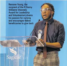 Nursing student Ramone Young awarded for leadership, volunteeri­sm ...