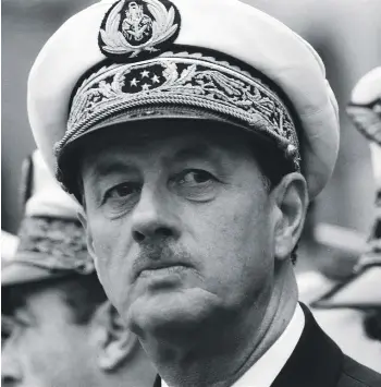 Naval commander and son of legendary French leader and wartime hero ...