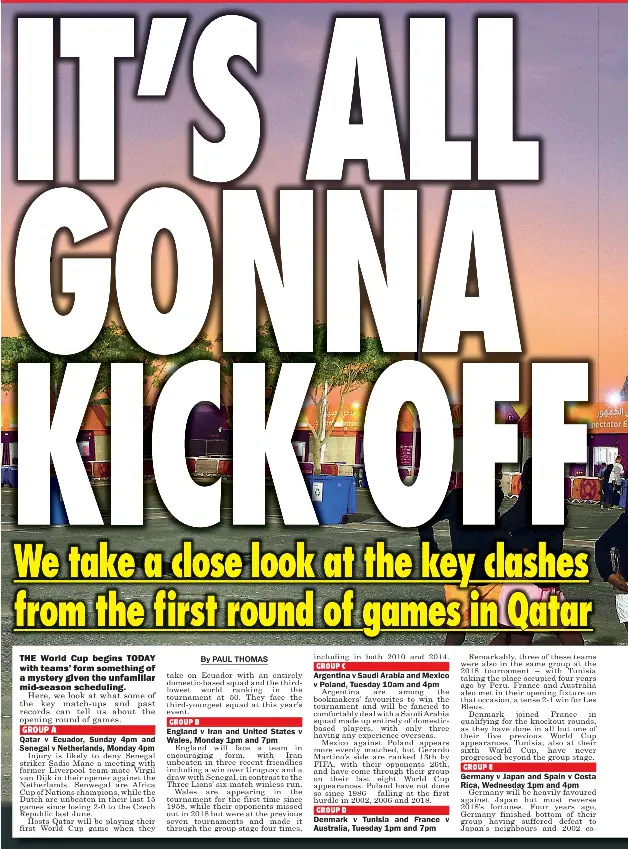 IT’S ALL GONNA KICK OFF - PressReader