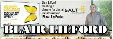 BLAIR LILFORD creating a tech climate - PressReader