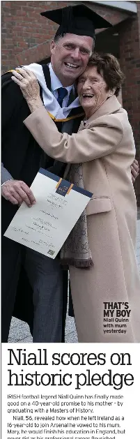 Niall scores on historic pledge - PressReader